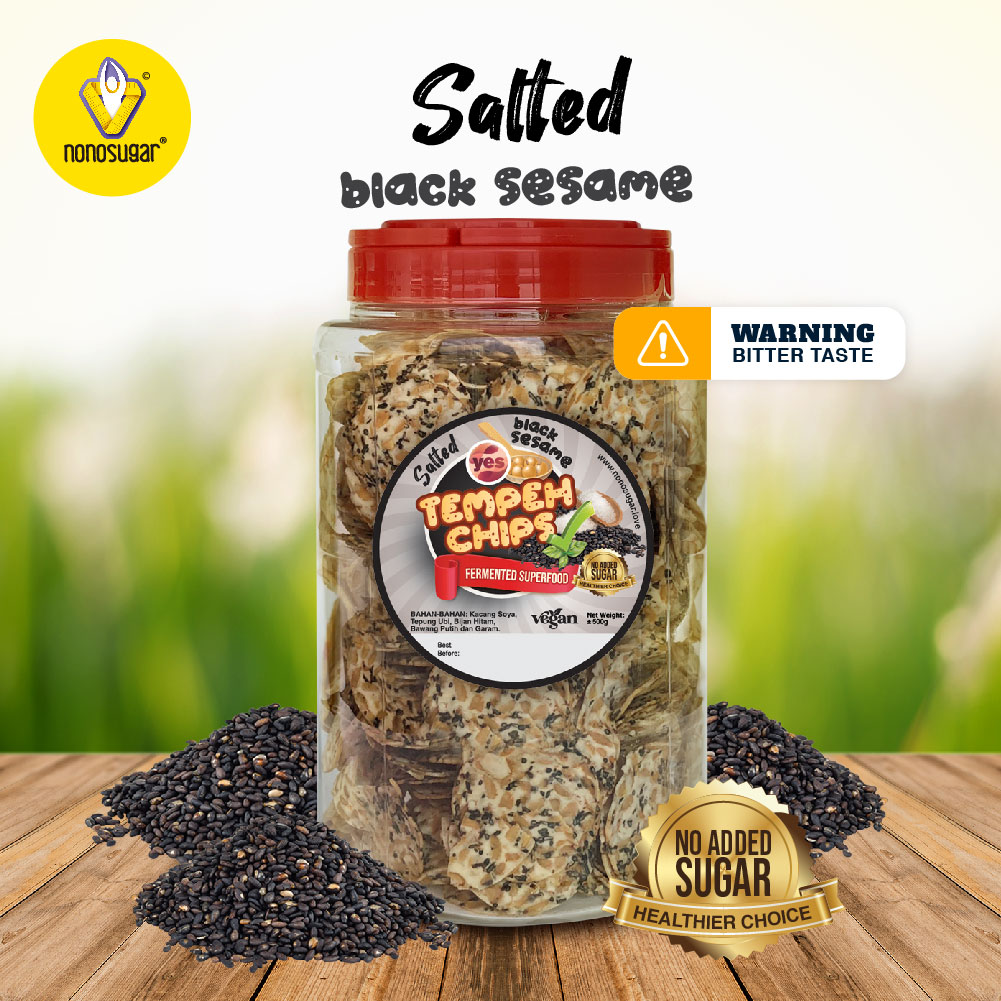 Nonosugar | Tempeh Chips - Black Sesame Salted